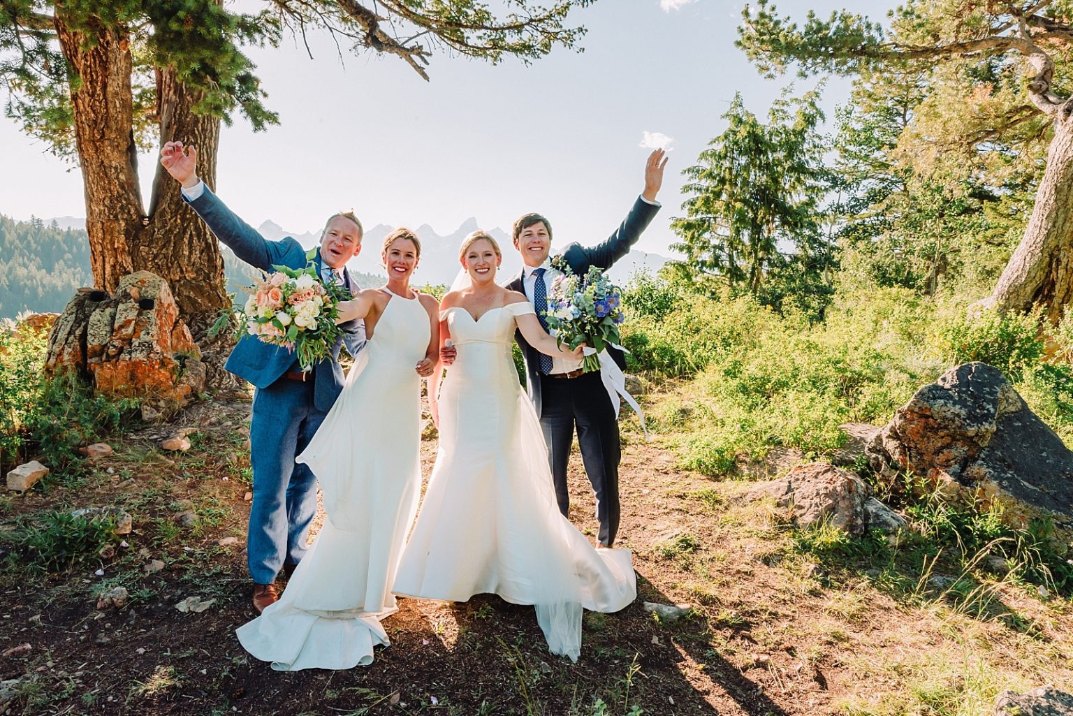 Intimate Wedding Ceremony in Kelly Wyoming - Janelle & Co Photo