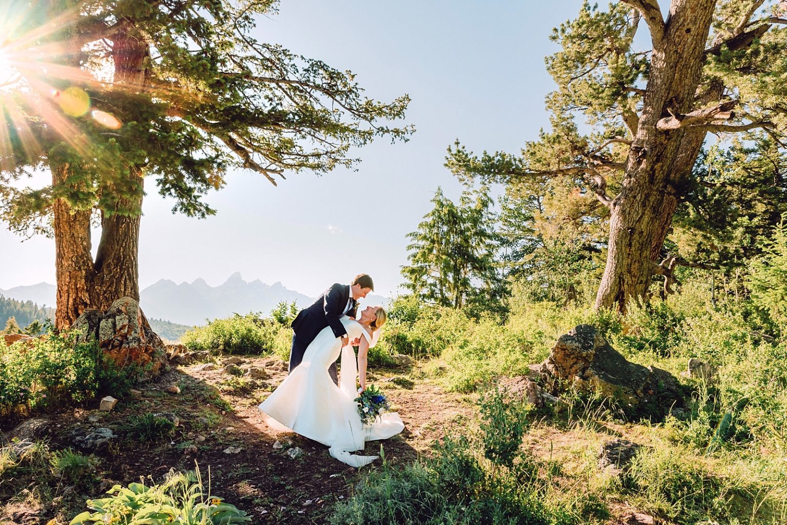 Intimate Wedding Ceremony in Kelly Wyoming - Janelle & Co Photo