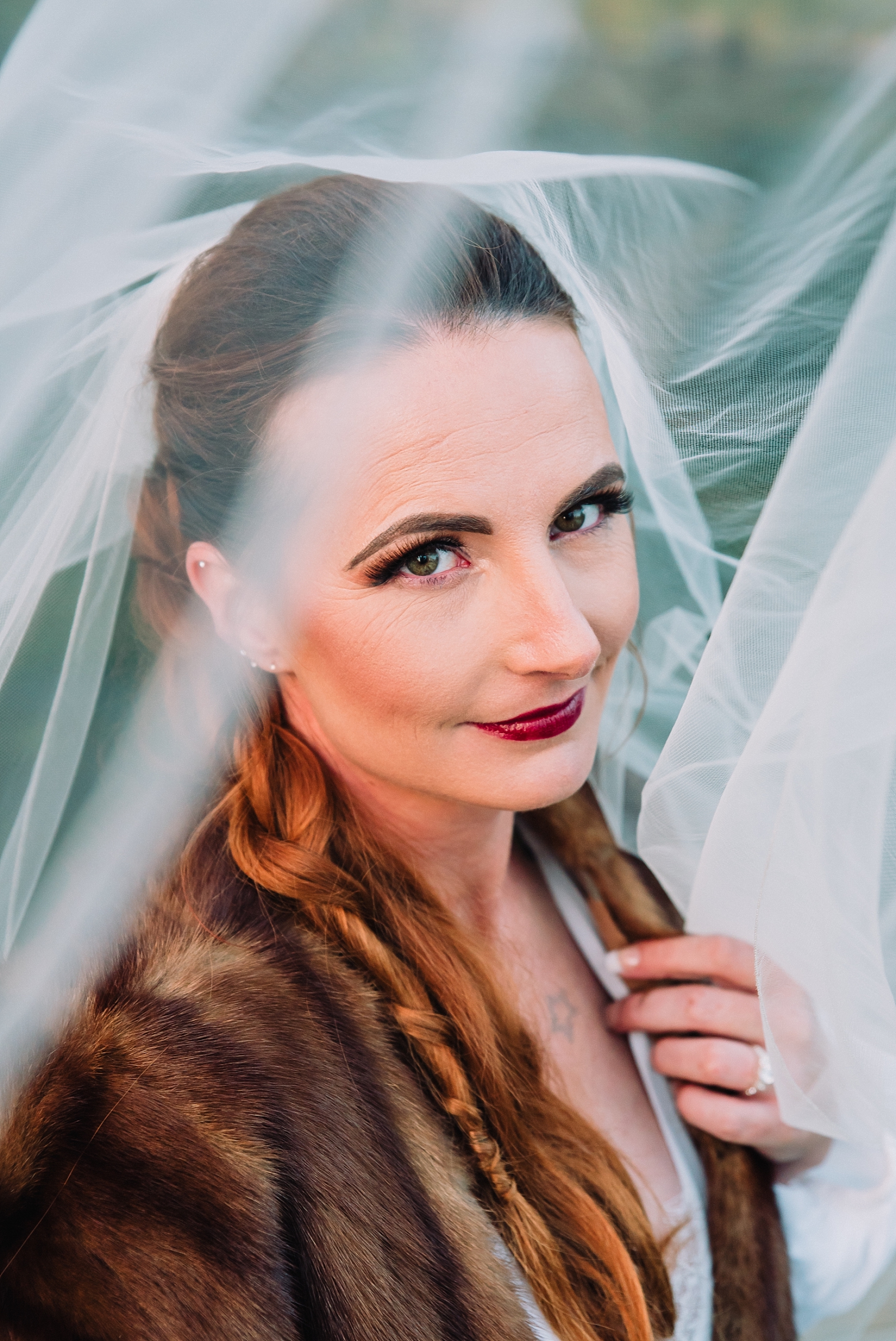 Fall Bridal Session with $50 Thrifted Dress - Janelle & Co Photo