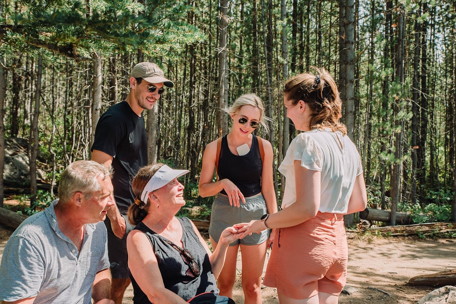 Hiking Proposal at Taggart Lake - Janelle & Co Photo