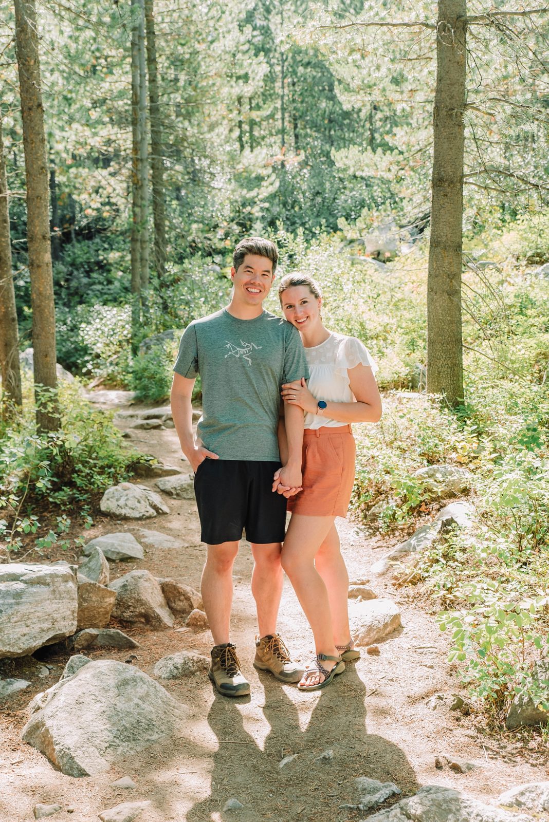 Hiking Proposal at Taggart Lake - Janelle & Co Photo