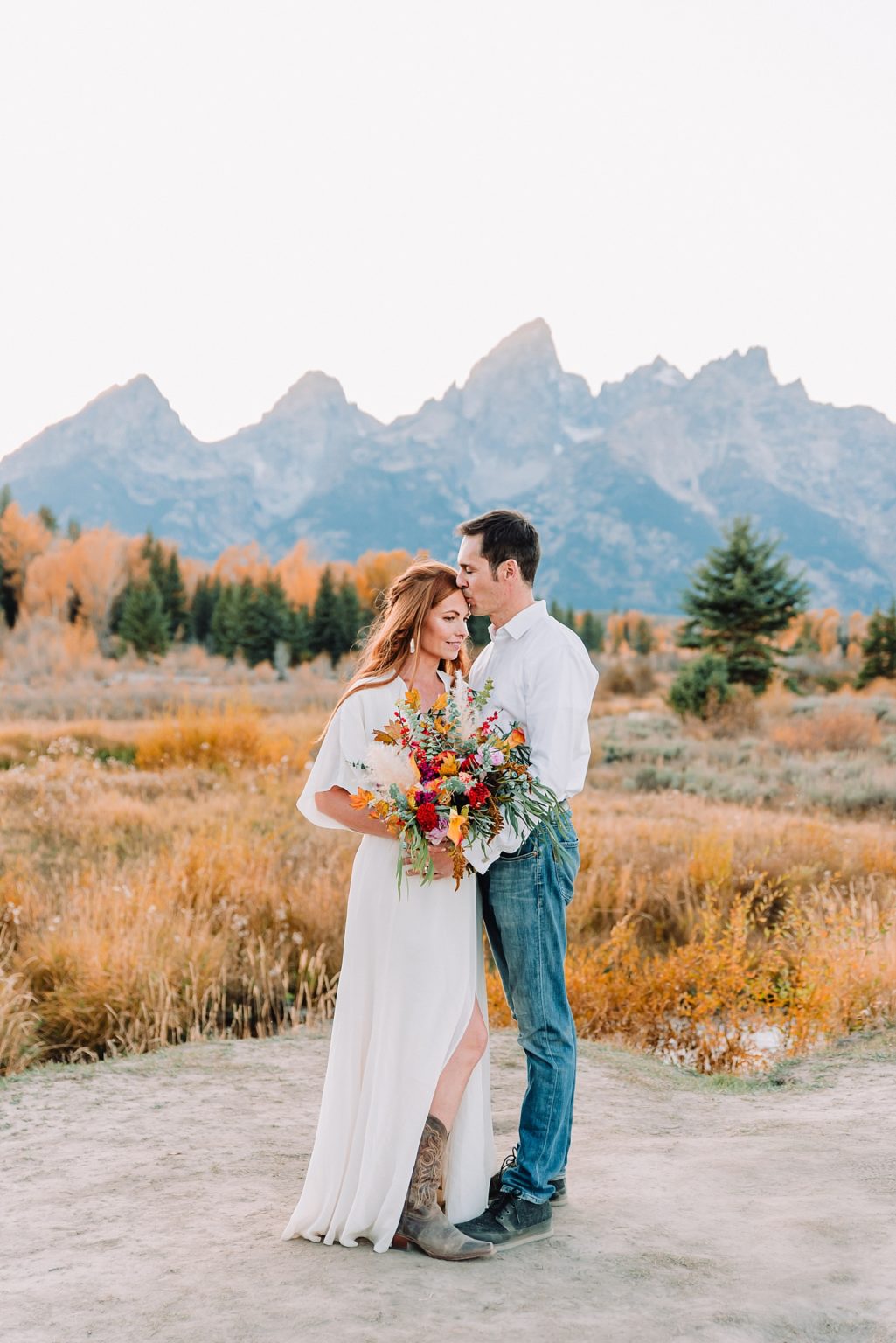 Romantic Jackson Hole Elopement at Wedding Tree - Janelle & Co Photo