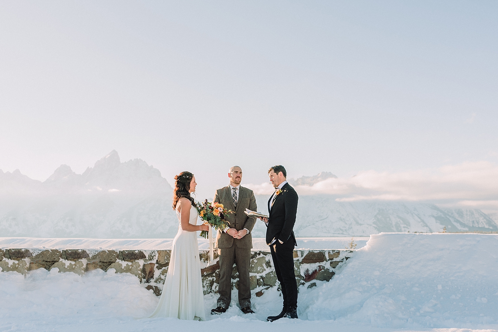 Snake River Overlook Winter Elopement - Janelle & Co Photo