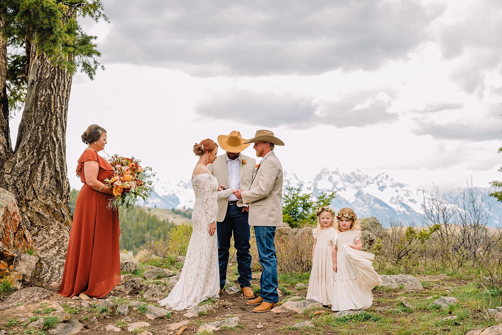 Spring Wedding Tree Ceremony - Janelle & Co Photo