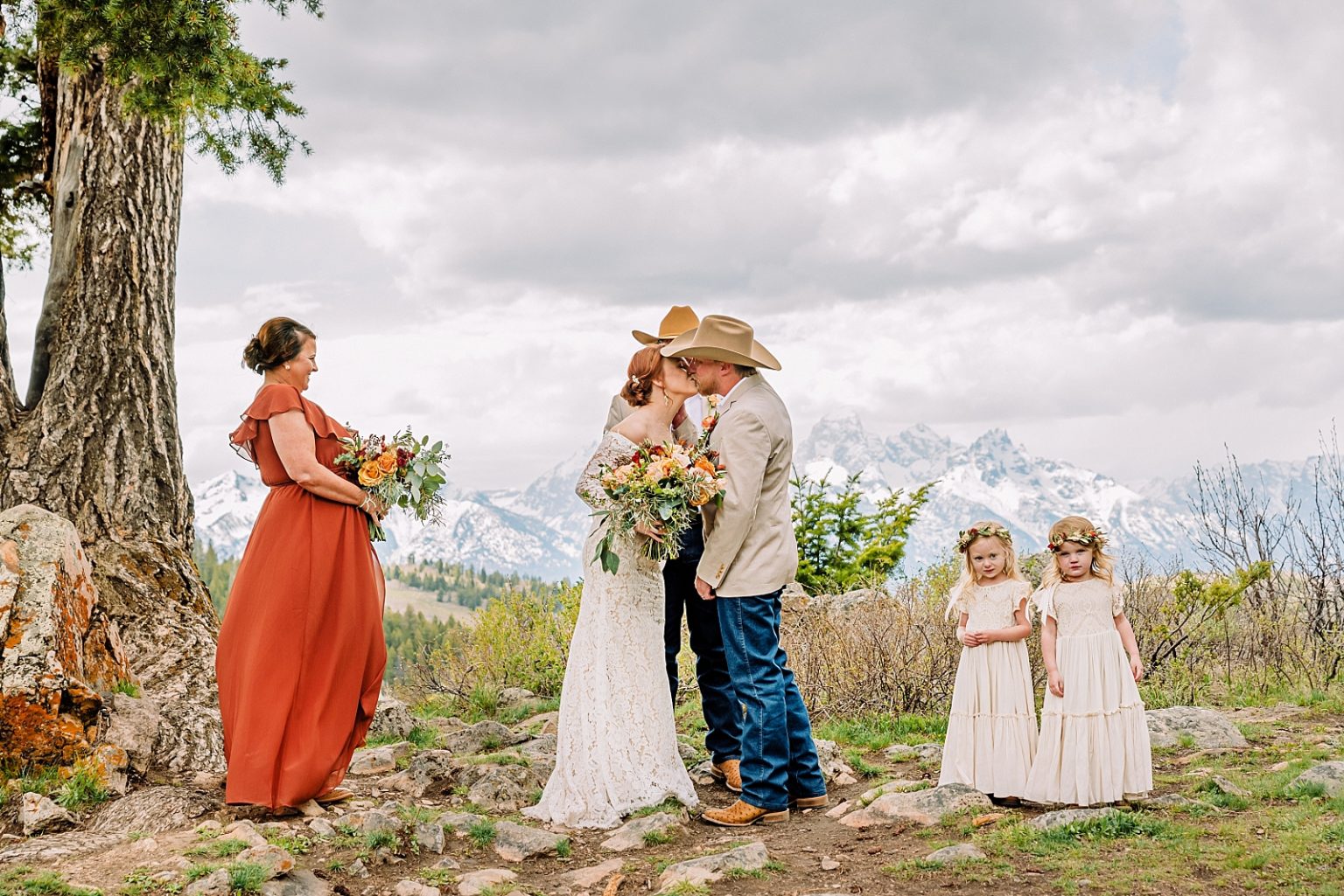 Spring Wedding Tree Ceremony - Janelle & Co Photo