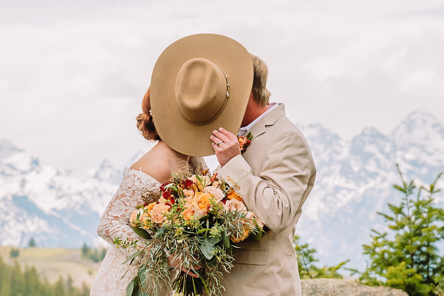 Spring Wedding Tree Ceremony - Janelle & Co Photo