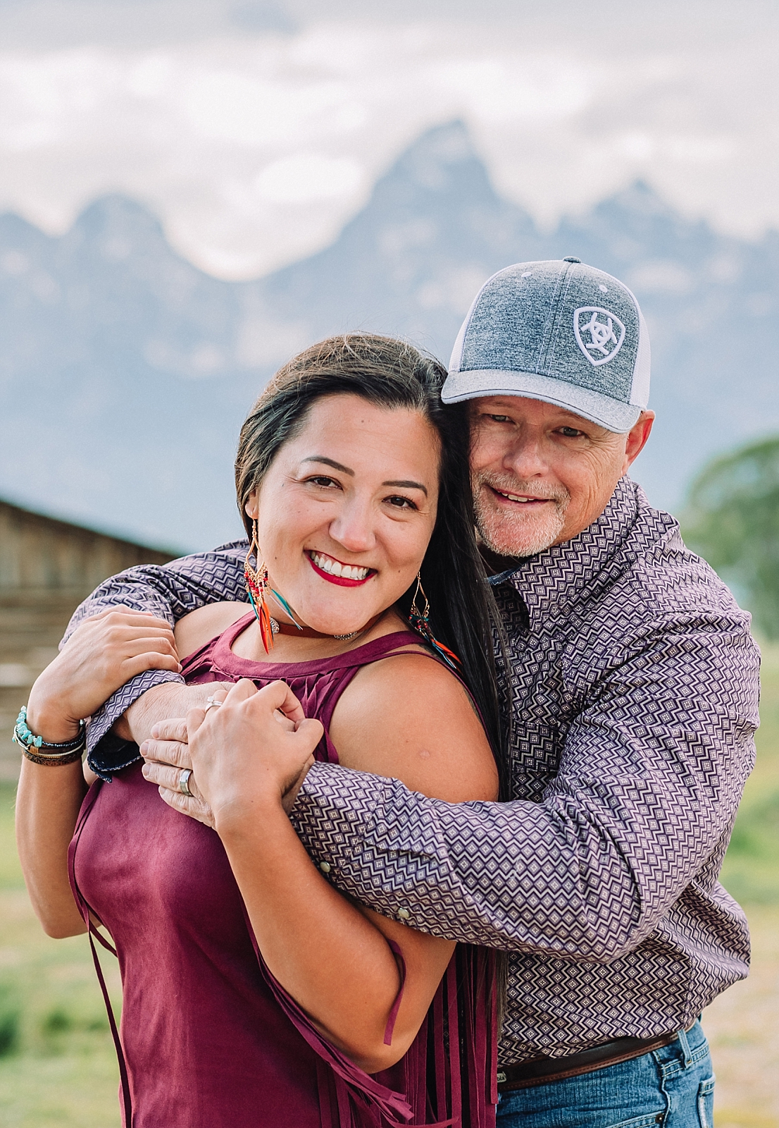 Mormon Row Couple Portraits - Janelle & Co Photo