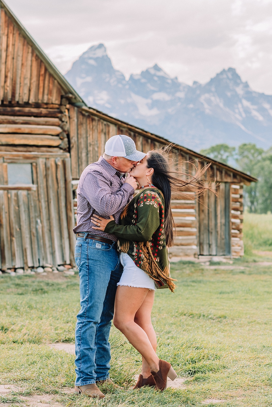 Mormon Row Couple Portraits - Janelle & Co Photo