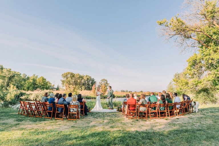 Fall Snake River Meadow Wedding In Idaho - Janelle & Co Photo